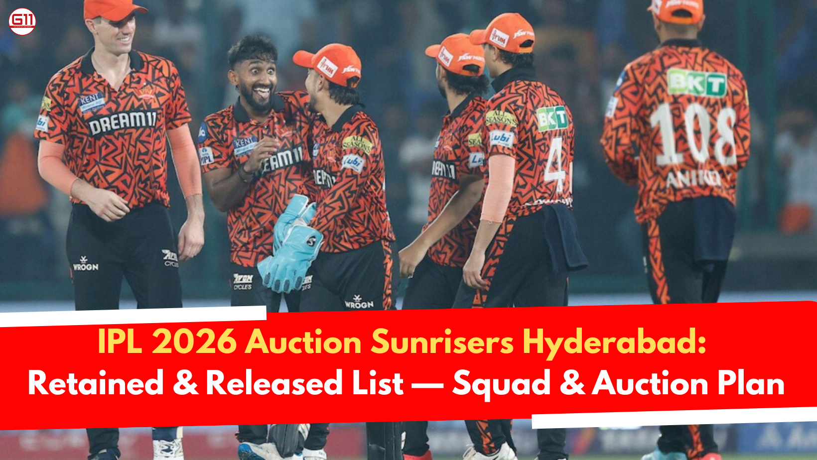 IPL 2026 Auction Sunrisers Hyderabad: Retained & Released List — Squad ...