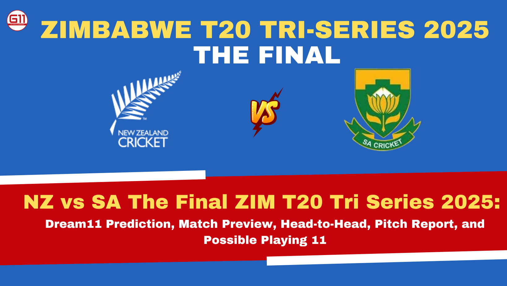 NZ vs SA The Final ZIM T20 Tri Series 2025: Dream11 Prediction, Match Preview, And Head To Head