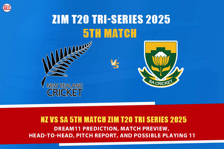 NZ vs SA 5th Match ZIM T20 Tri Series 2025: Dream11 Prediction, Match Preview, And Head To Head