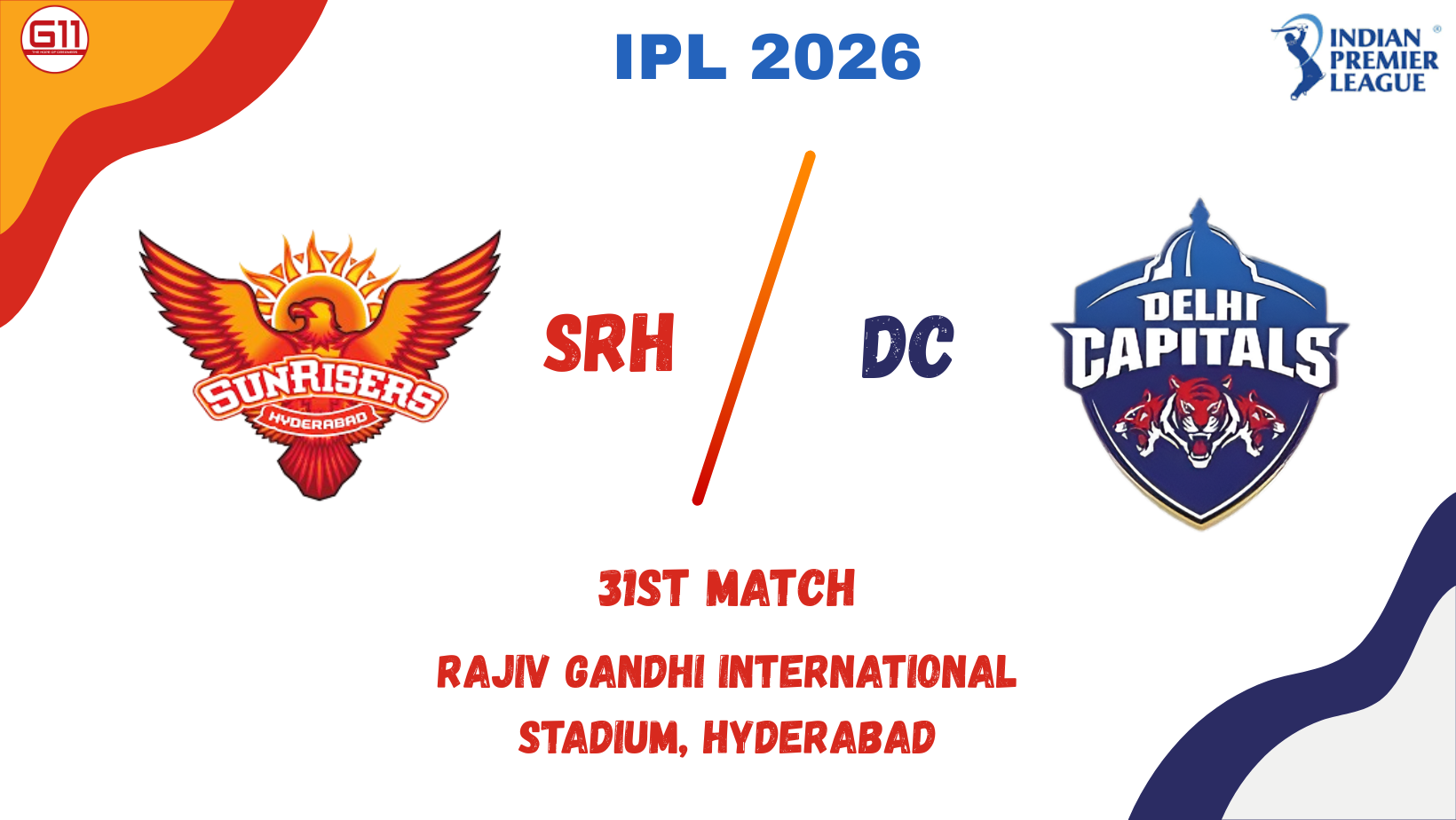 SRH v DC IPL 2026 31st Match Preview: Best Pick, Today Match Prediction ...