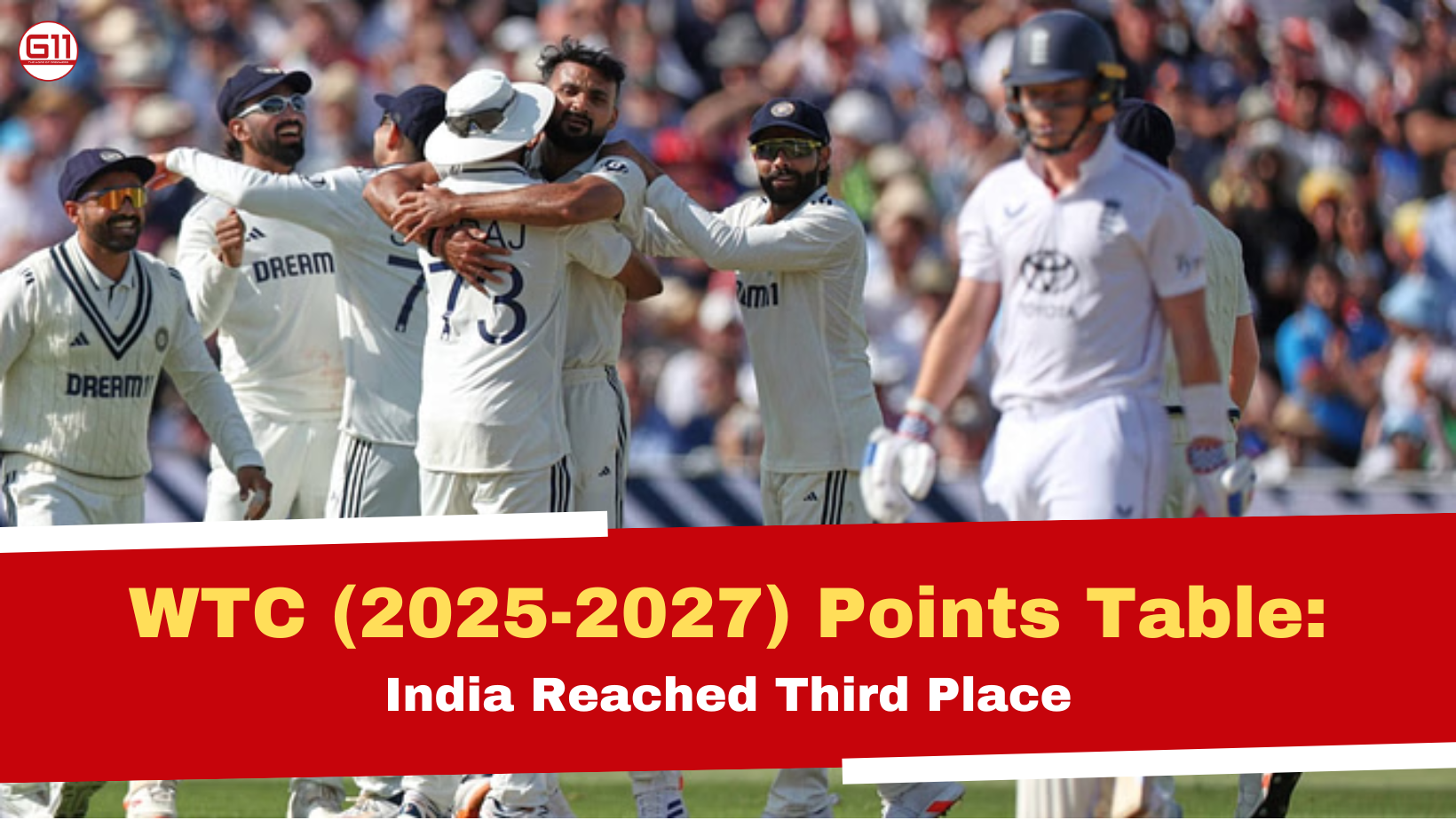 India Reached Third Place In The WTC (2025-2027) Points Table